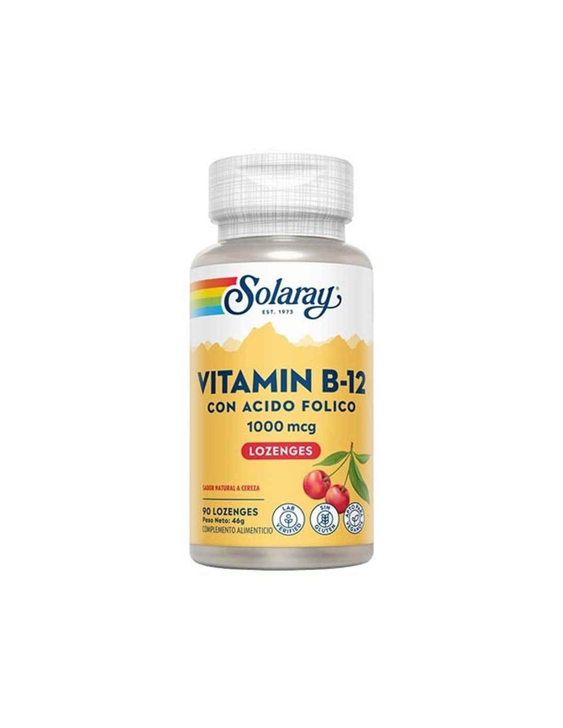VITAMINA B12 +AC FOLIC1000MCG SUBLING SOLARAY